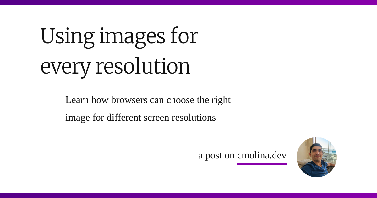 Using images for every resolution