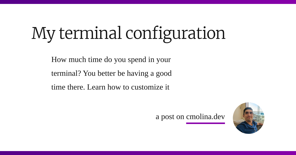 My terminal configuration